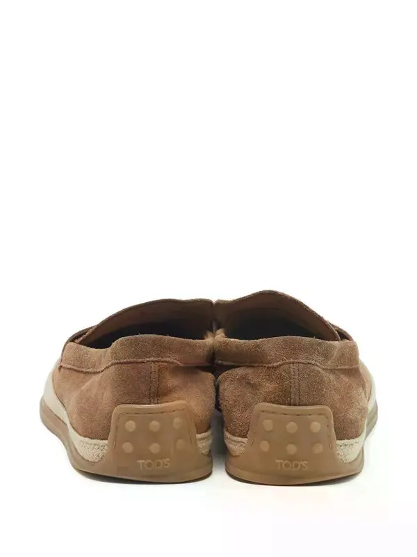 TOD'S Woven Trim Loafers