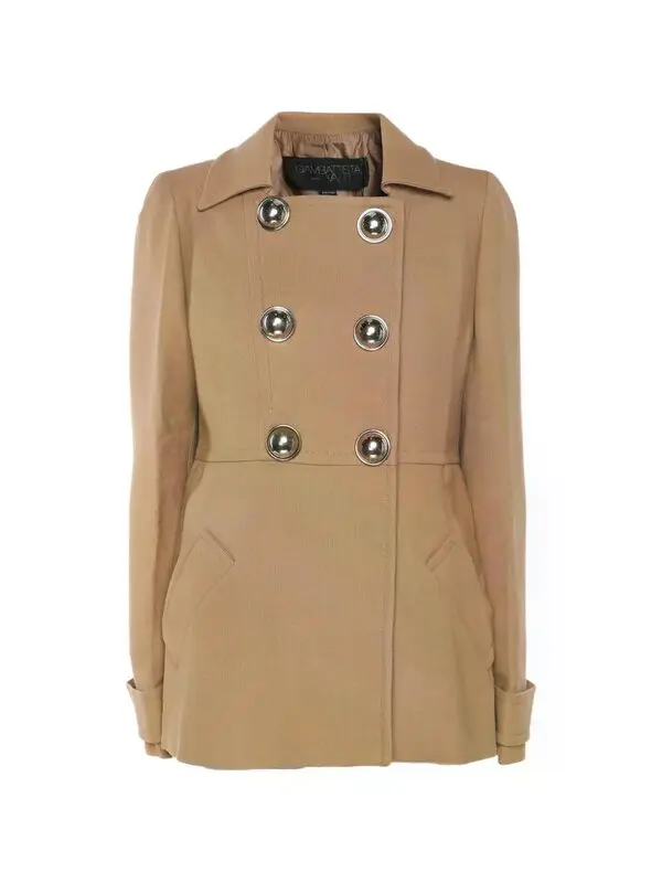 Giambattista Valli Double-breasted Wool Coat - Neutrals