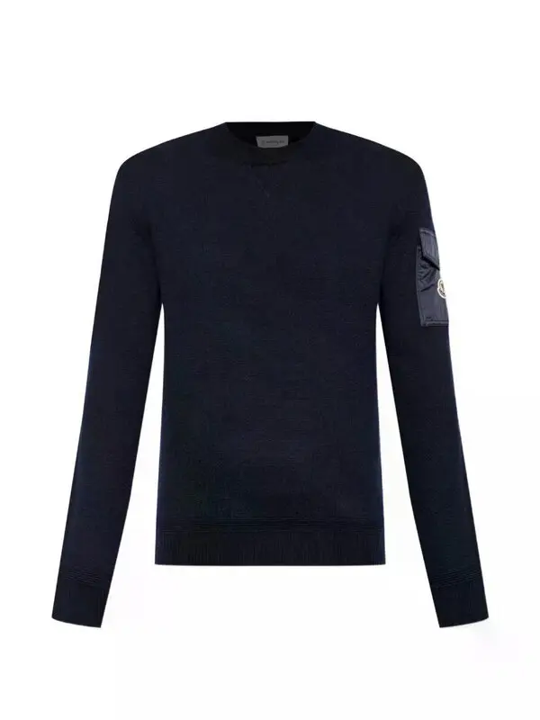 Moncler Sleeve Pocket Wool Sweater