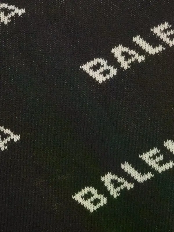 Balenciaga All-over Logo Knit Sweater