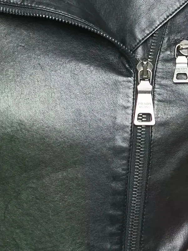 Prada Leather Zip-up Jacket