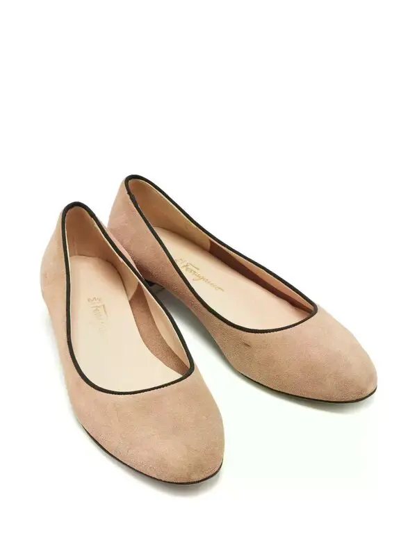 FERRAGAMO Suede Ballet Flats