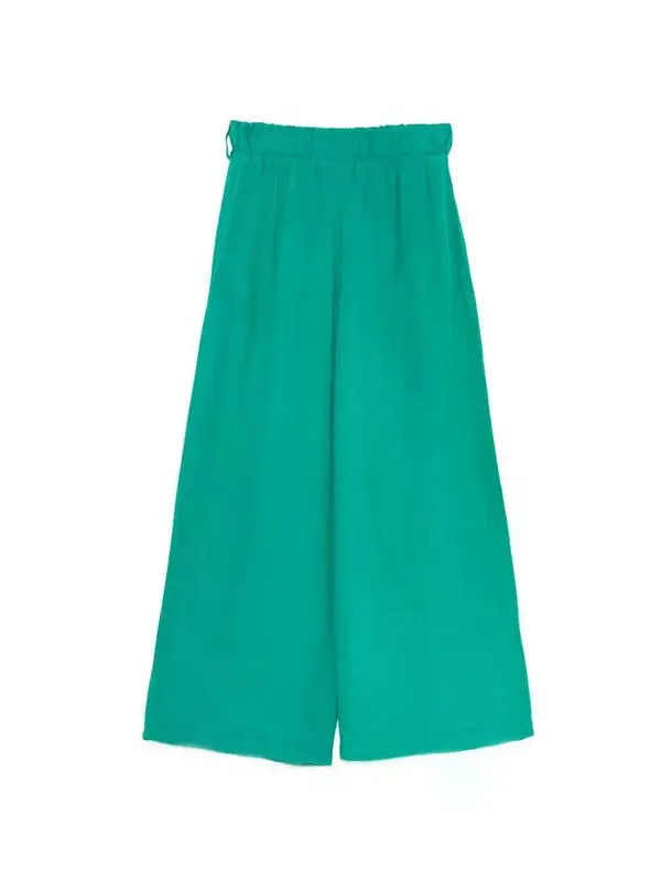 MOUTAKI Wide Leg Trousers With Elasticated Waistband