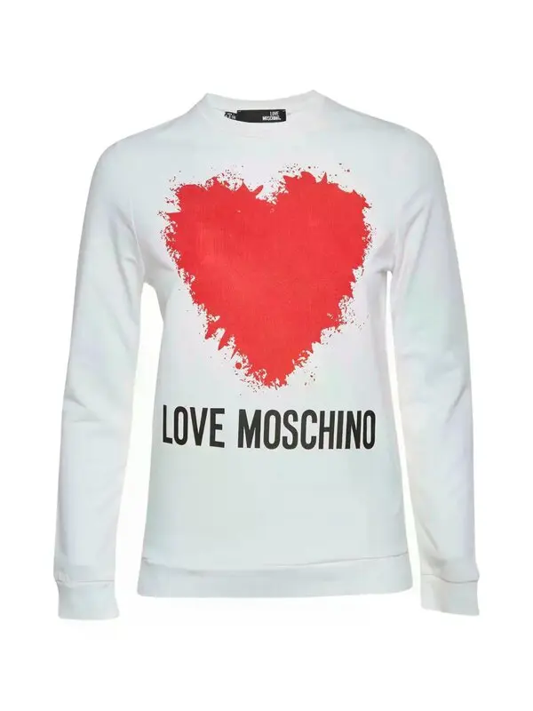 Moschino Heart Print Sweatshirt