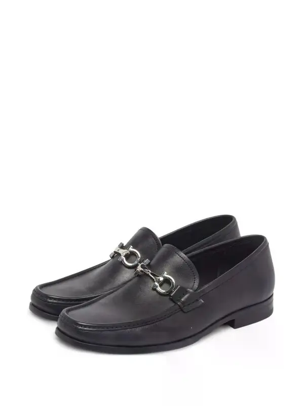 FERRAGAMO Gancini Leather Loafers