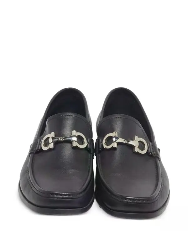 FERRAGAMO Gancini Leather Loafers