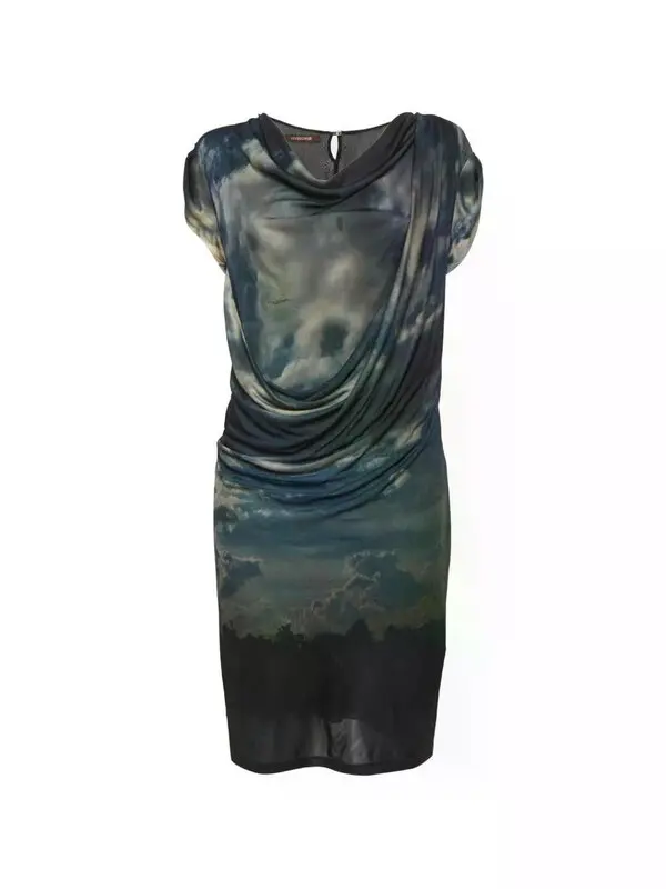 Roberto Cavalli Printed Jersey Dress
