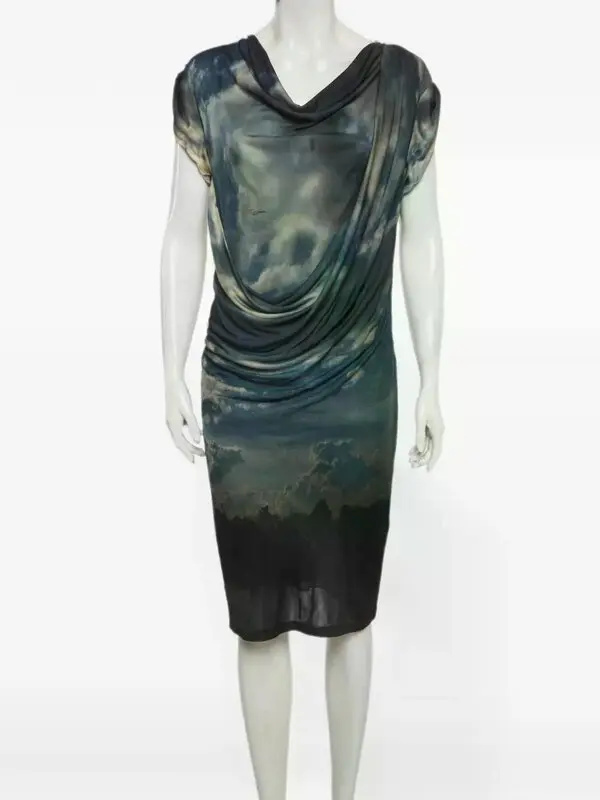 Roberto Cavalli Printed Jersey Dress