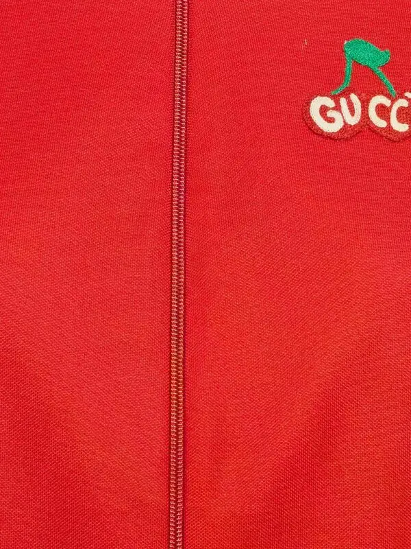 Gucci Cherry Patch Zip-up Jacket