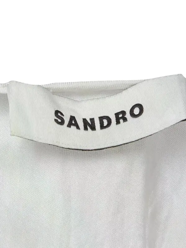 Sandro Crinkled Ruched Dress