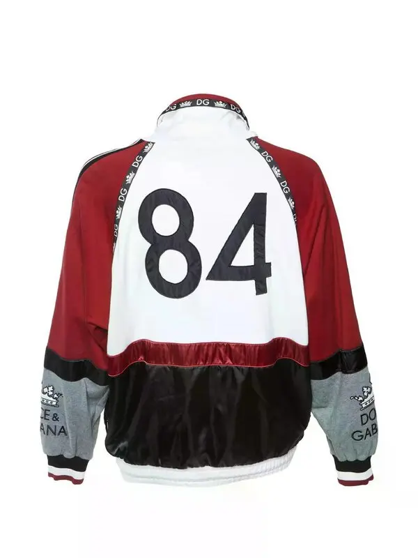 D&G PREOWNED D&g Patchwork Long-sleeve Turtleneck Sweatshirt