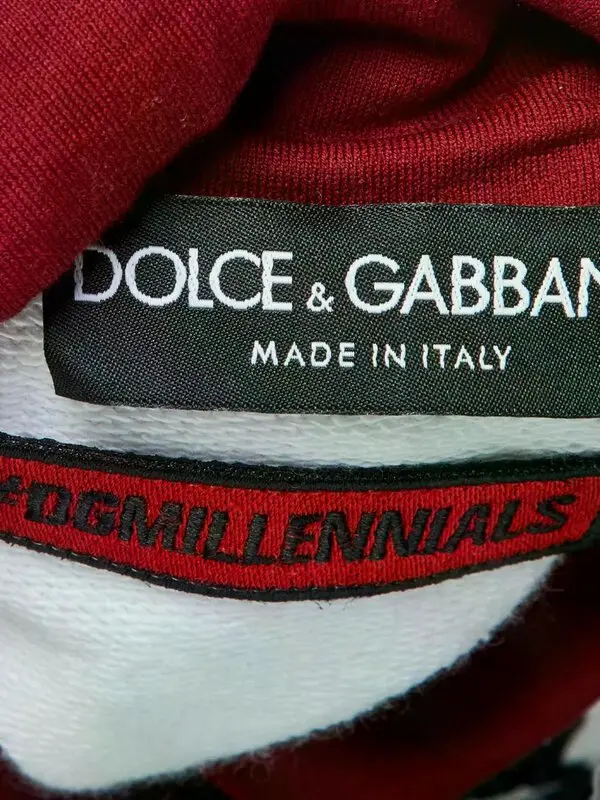 D&G PREOWNED D&g Patchwork Long-sleeve Turtleneck Sweatshirt