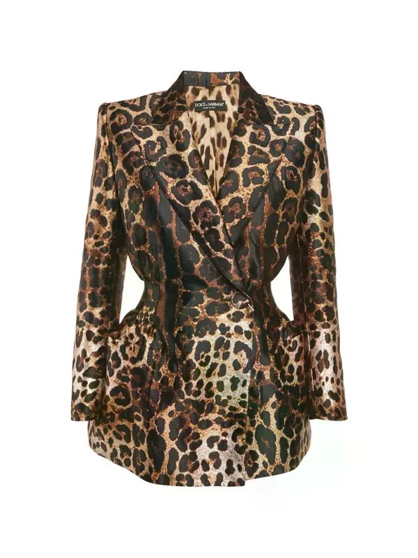 Dolce & Gabbana Leopard-print Structured Blazer