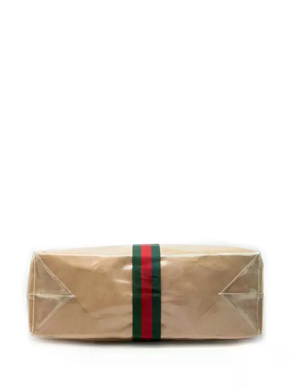 Gucci Pvc Web Shopper Tote Bag