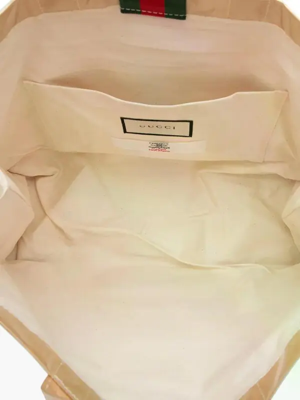 Gucci Pvc Web Shopper Tote Bag