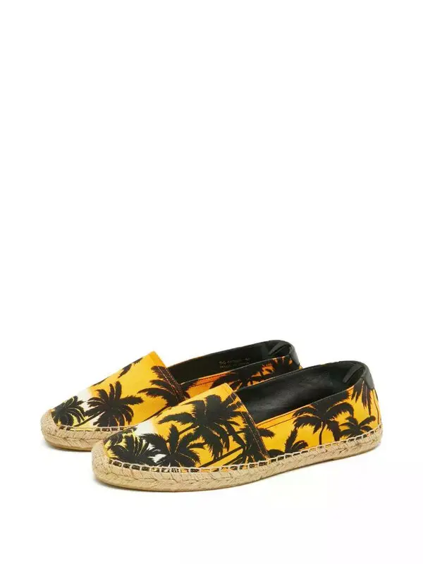 Saint Laurent Palm Tree Print Espadrilles