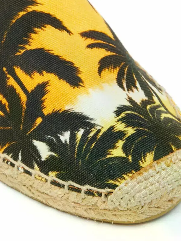 Saint Laurent Palm Tree Print Espadrilles
