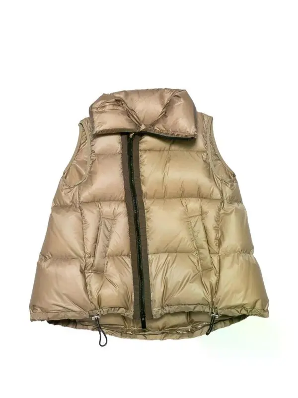 Sacai Quilted Puffer Gilet - Neutrals