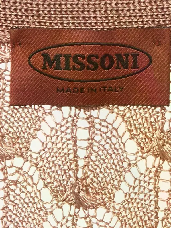 Missoni Crochet Knit Short Sleeve Cardigan