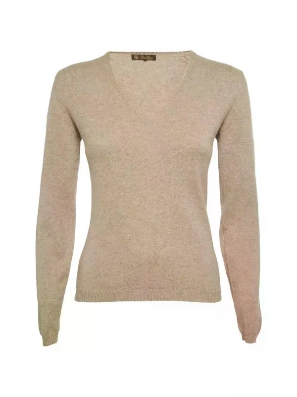 Loro Piana V-neck Cashmere Sweater - Neutrals