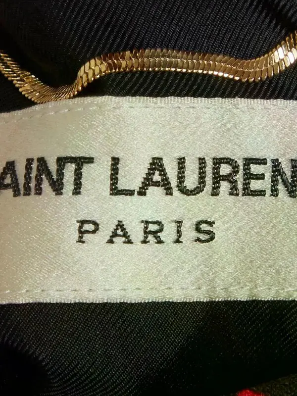 Saint Laurent Black Heart-print Crepe Mini Dress