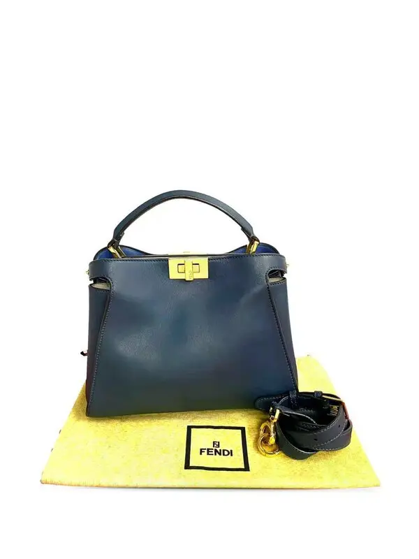Fendi Medium Leather Peekaboo Satchel