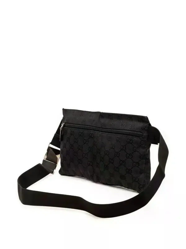 Gucci Gg Canvas Double Pocket Belt Bag