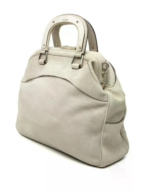 Celine Grained Calfskin Soft Frame Doctor Bag Satchel