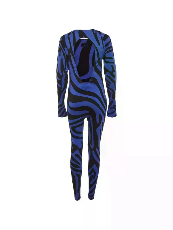 Stella McCartney Jacquard Open-back Jumpsuit - Blue