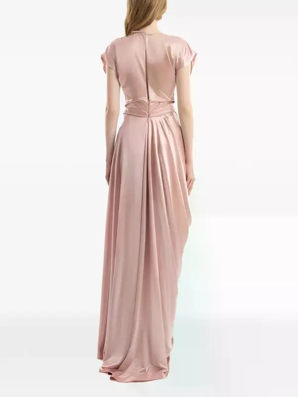 GEMY MAALOUF Cowl Neck Draped Maxi Dress