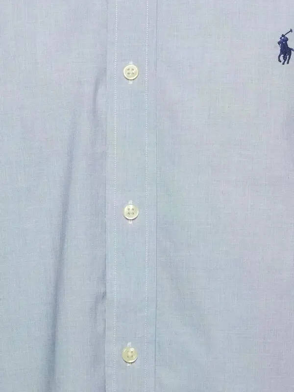 Polo Ralph Lauren Custom Fit Long-sleeve Shirt - Blue
