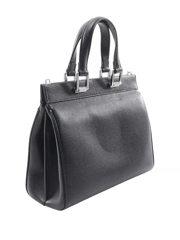 Gucci Zumi Small Grained Calfskin Top Handle Bag - Black
