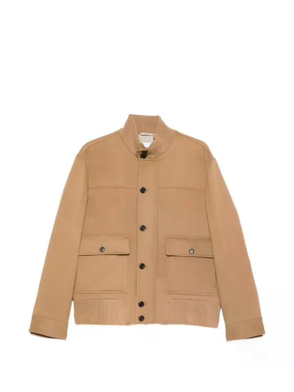 LARDINI Ribbed-trim Jacket
