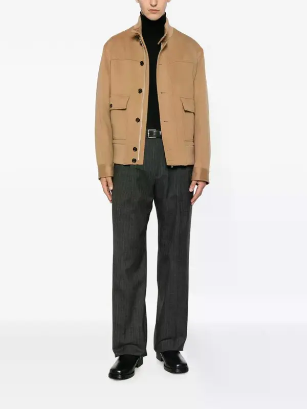 LARDINI Ribbed-trim Jacket