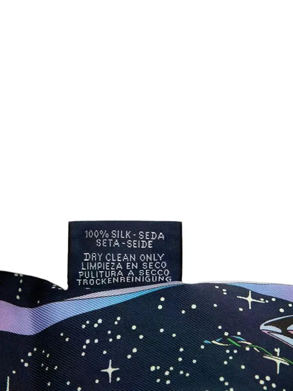 Hermès 20th Century Space Derby Silk Twilly Scarf Scarves