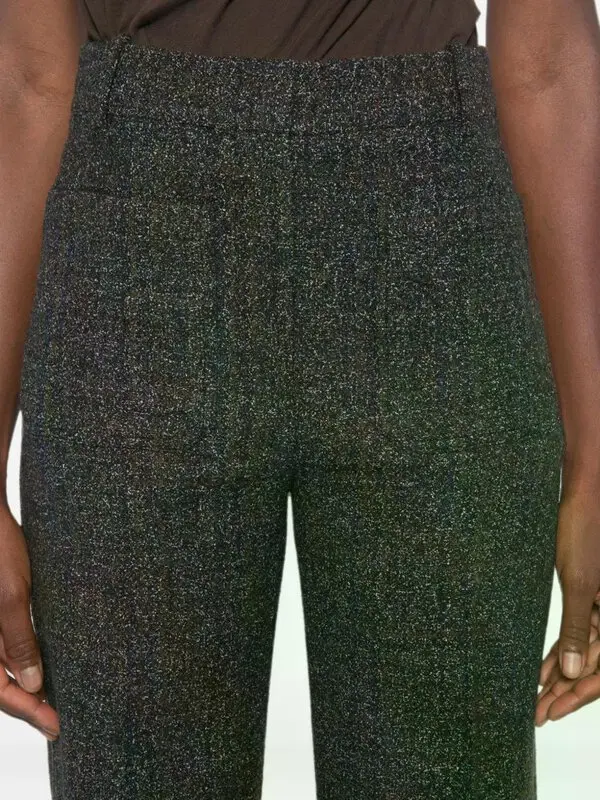 Victoria Beckham Alina Checked Tweed Trousers