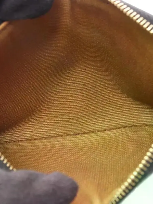 Celine Triomphe Coated Canvas Coin Pouch