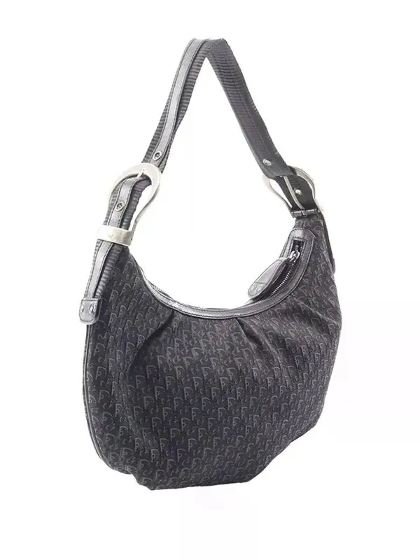 Dior Trotter Canvas Hobo Bag - Black