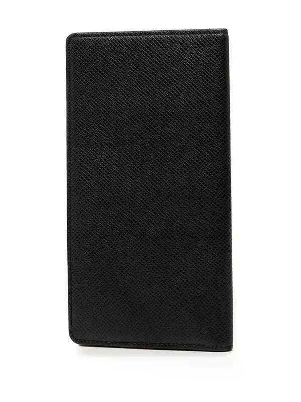 LOUIS VUITTON 2002 Taiga Brazza Wallet Long Wallets