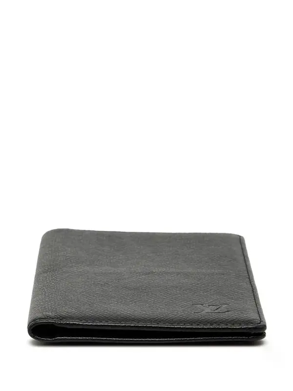 LOUIS VUITTON 2002 Taiga Brazza Wallet Long Wallets