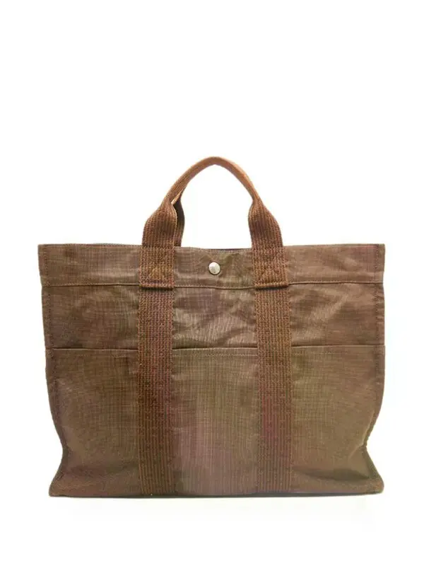 Hermès Canvas Fourre Tout Mm Tote Bag - Brown