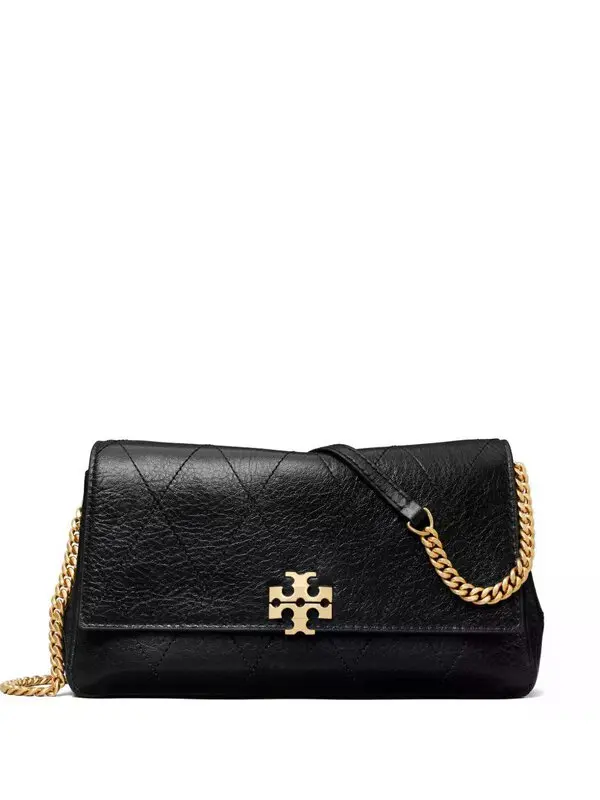 Tory Burch Charlie Quilted Chain Crossbody Bag - Black