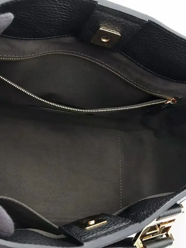 Fendi Small Grained Leather Satchel
