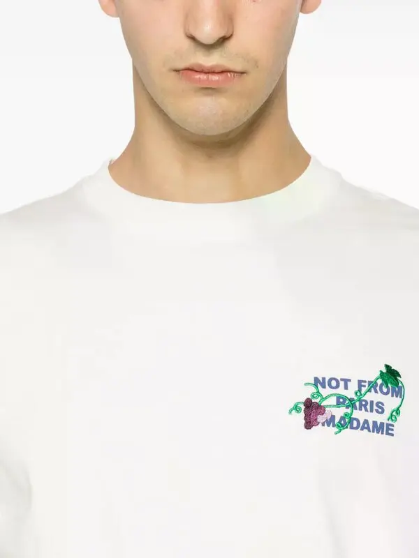 Drole De Monsieur Short-sleeves T-shirt - White
