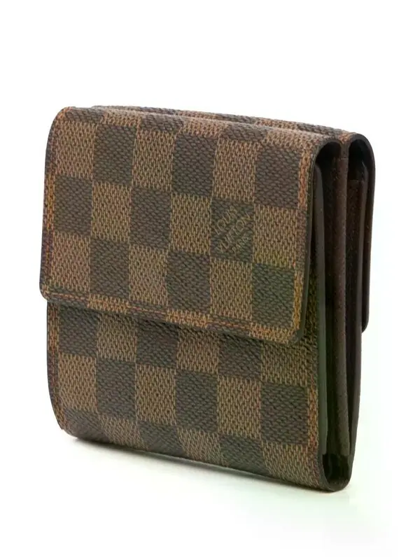 LOUIS VUITTON 2004 Damier Ebene Portefeuille Elise Wallet Small Wallets
