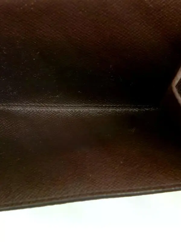 LOUIS VUITTON 2004 Damier Ebene Portefeuille Elise Wallet Small Wallets