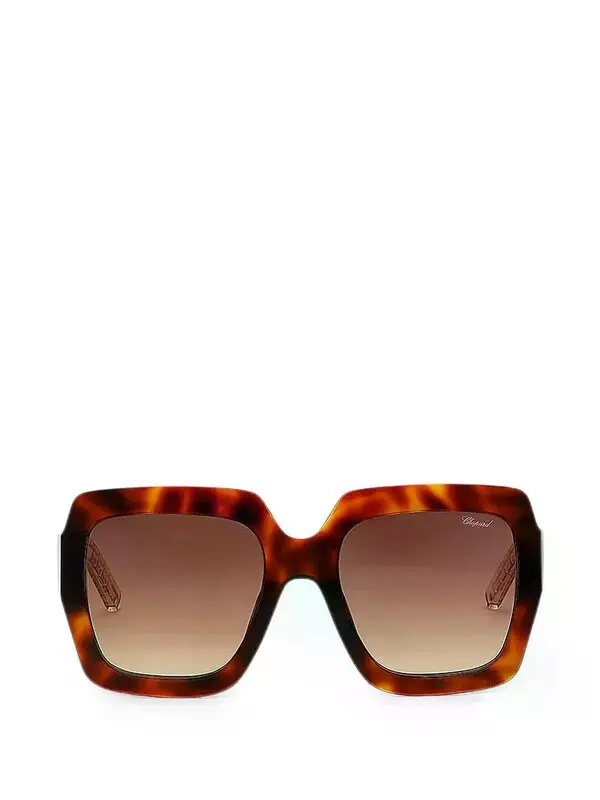 Chopard Square-frame Sunglasses - Brown