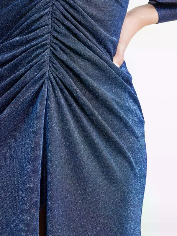 GEMY MAALOUF Gathered Long Sleeve Dress