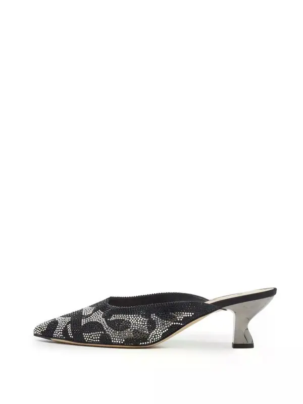 Fendi Colibri Crystal-embellished Mules