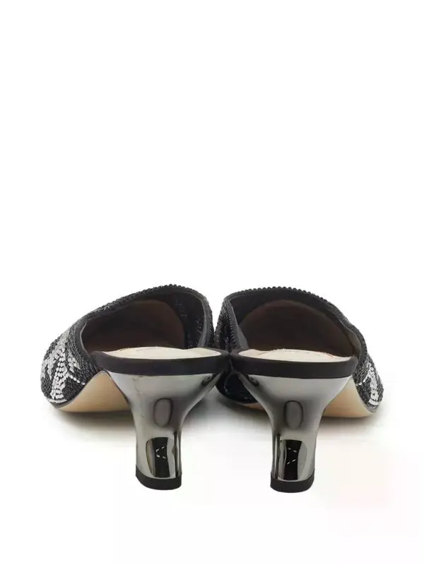 Fendi Colibri Crystal-embellished Mules
